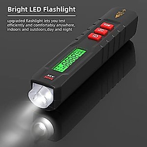 BSIDE Voltage Tester 3-Results Display Voltage Detector, Capacitance and Diode Measurement, Non-Contact AC Electricity Sensor Pen Live/Neutral Wire Check Breakpoint Locate V-Alert Tester