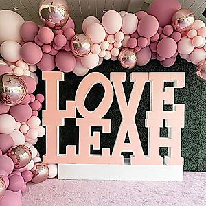 Rose red Balloon Garland Arch Kit – 100 Pack Rose red Baby Pink Metallic Rose Gold Balloons ,Double Latex Balloons for Princess Wedding Baby Shower Birthday Evening Decorations