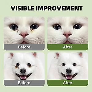 Ancopaws Eye Wipes for Dog & Cat - Tear Stain Remover for Pets - Dog Eye Wipes for Discharge and Crust - Eye Care Cleaning Pads for Reducing Dirt and Mucus Secretions - 100pcs