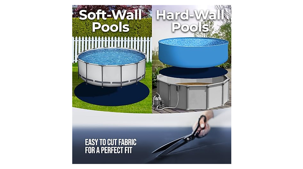 Durable 15-Foot Pool Liner Pad for Above-Ground Pools