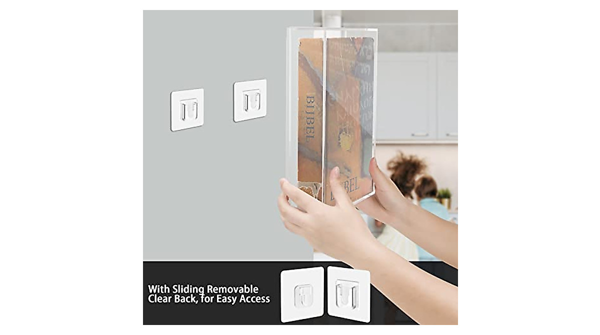 Clear Acrylic Bible Display Case - Wall Mount UV Protection