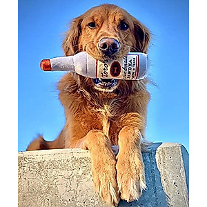 Nestpark Toto's Dog Toy - Funny Dog Toys - Plush Squeaky Crinkle Toys for Medium, Small and Large - Cute Dog Gifts for Dog Birthday - Cool Stuffed Dog Toys