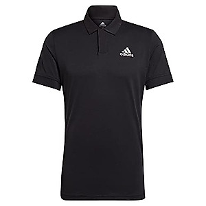 adidas Men's Tennis New York Freelift Polo Shirt, Black, Large
