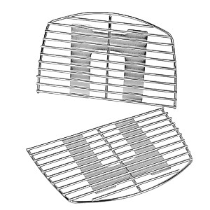 Stanbroil Stainless Steel Grill Cooking Grates for Weber Q1000 Series, Q1200, Q1400 Gas Grill, Replacement for Weber 7644 - Set of 2