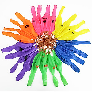 Halloween Games Halloween Punch Balloons for Halloween Party Favors Trick or Treat Toy Punching Balloons Goodie Party Game Favors Supplies Decor 24 Pieces