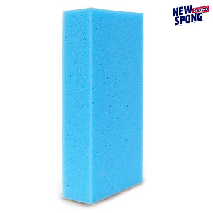 New spong New Spong - Multi-Purposes Sponge, All-Purpose Scrubbing Sponges - for a Wide Range of Textures Such as Glass, Ceramic, or car Wheels, Blue