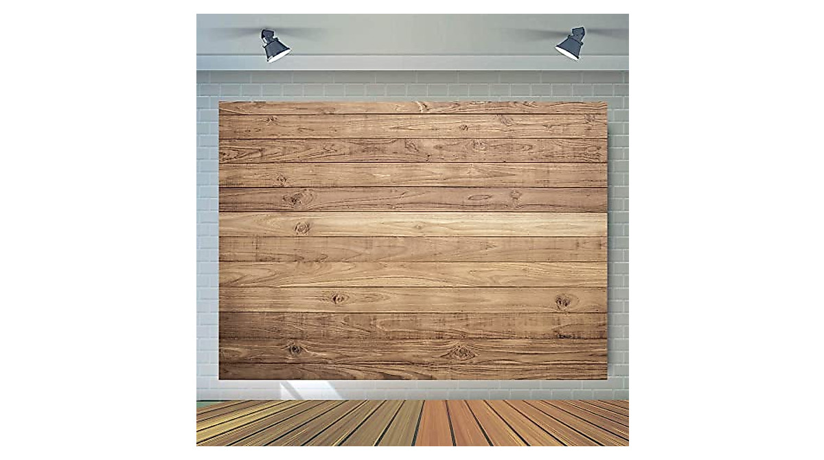 WOLADA 7x5FT Rustic Wood Backdrop for Photography | Custom Sizes Available