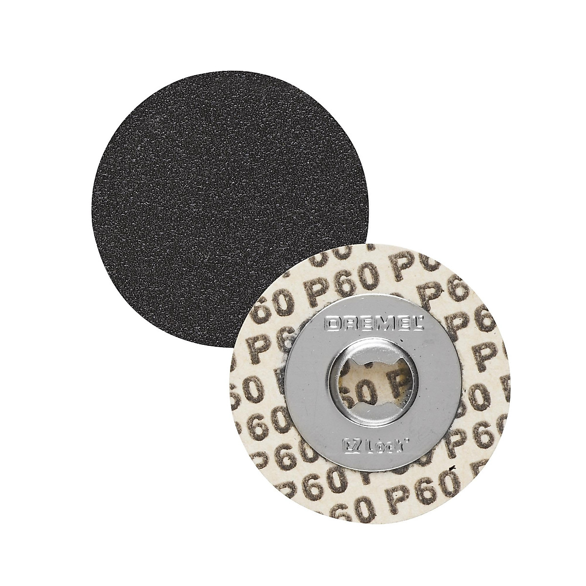 Dremel EZ Lock 60 Grit Sanding Discs for Rotary Tools, 5-Pieces (EZ411SA)