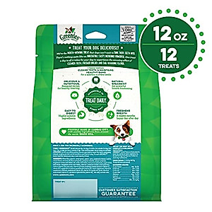 GREENIES Regular Natural Dog Dental Care Chews Oral Health Dog Treats Fresh Flavor, 12 oz. Pack (12 Treats)