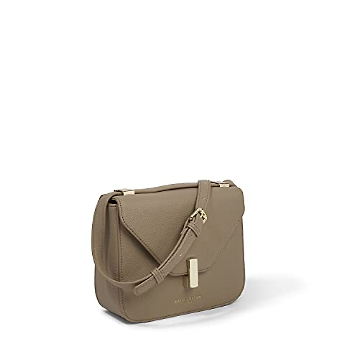 KATIE LOXTON Casey Womens Medium Vegan Leather Convertible Crossbody Top Handle Satchel Purse Taupe