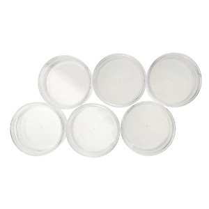 SE Plastic Storage Containers with Stackable Screw-On Lids, Clear (6 PC.) - 8744SBB