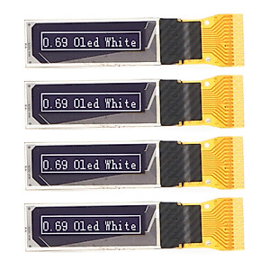 Digital LCD Board Accessory, SPI IIC Interface 96x16 LCD Display Module 14 Pin 4Pcs Wide Compatibility for Electronics Electrical and Engineering