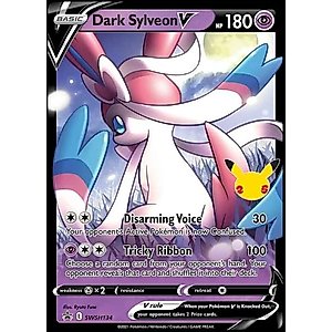 Dark Sylveon V - SWSH134 - Black Star Promo - Pokemon Celebration Card - Holo Foil