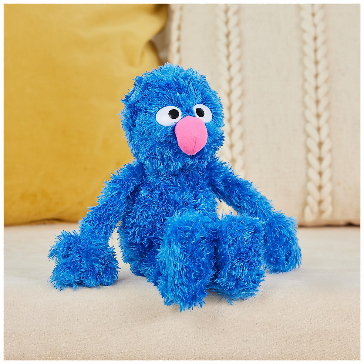 GUND Sesame Street Official Grover Muppet Plush, Premium Plush Toy for Ages 1 & Up, Blue, 14.5”