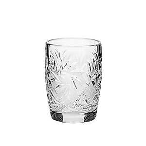 SET of 6 Russian CUT Crystal Shot Glasses 50ml Hand Made