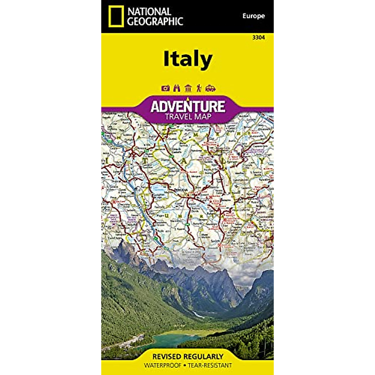 Italy Map (National Geographic Adventure Map, 3304)