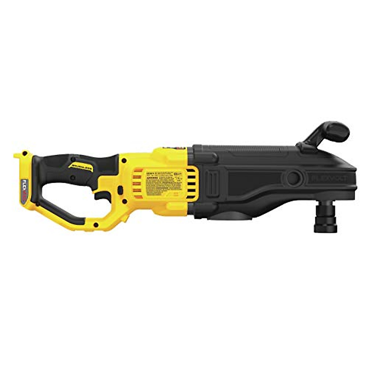 DEWALT FLEXVOLT 60V MAX* Right Angle Drill, Brushless, Quick-Change Stud/Joist Drill, E-Clutch System, Tool Only (DCD471B)