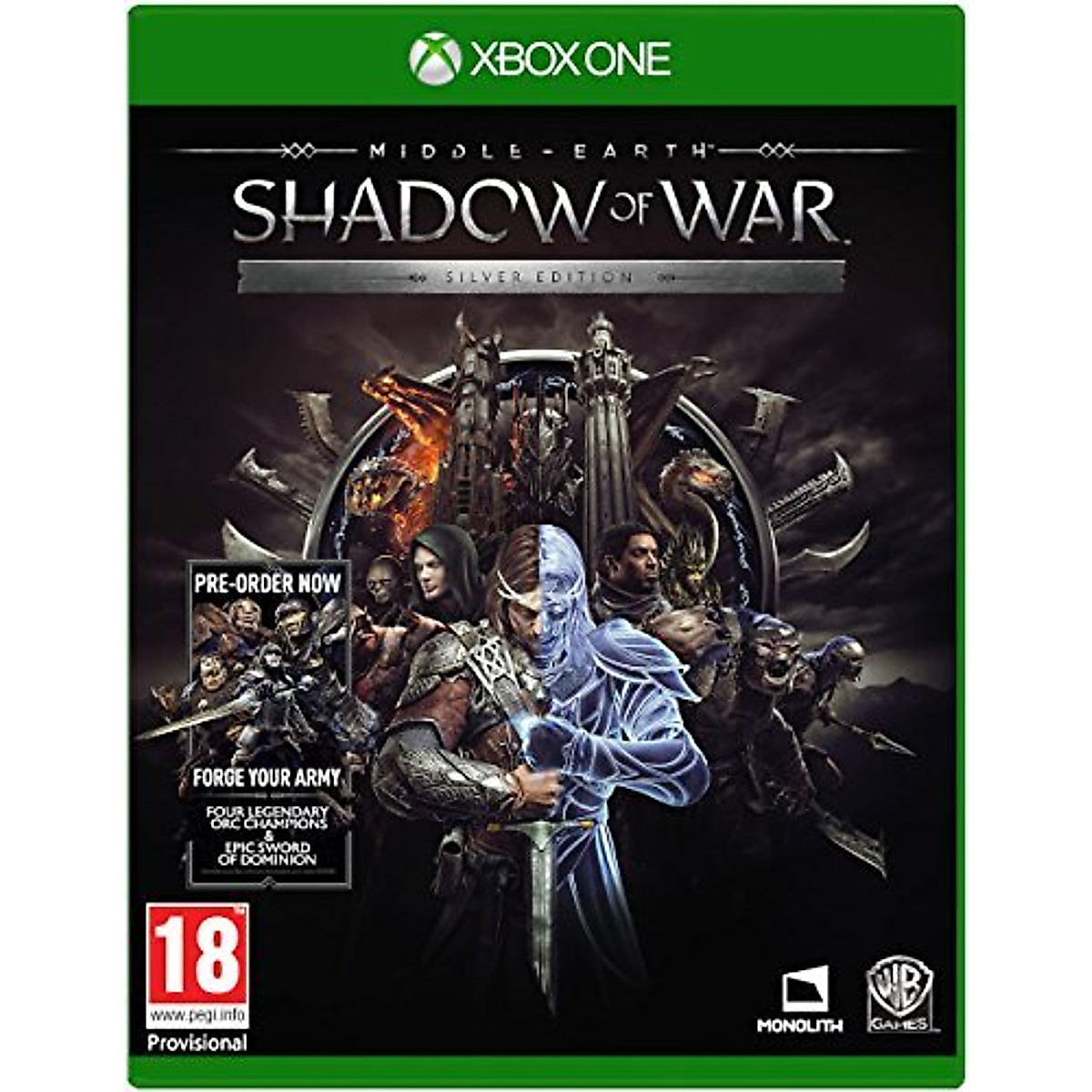 Middle-earth Shadow of War Silver Edition (Xbox One) UK IMPORT REGION FREE