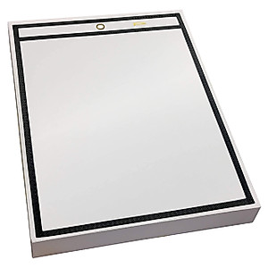 Shop Ticket Holders, 9 x 12 Inches, Both Sides Clear, Stitched Black Edge Trim, by Better Office Products, 25 Pack