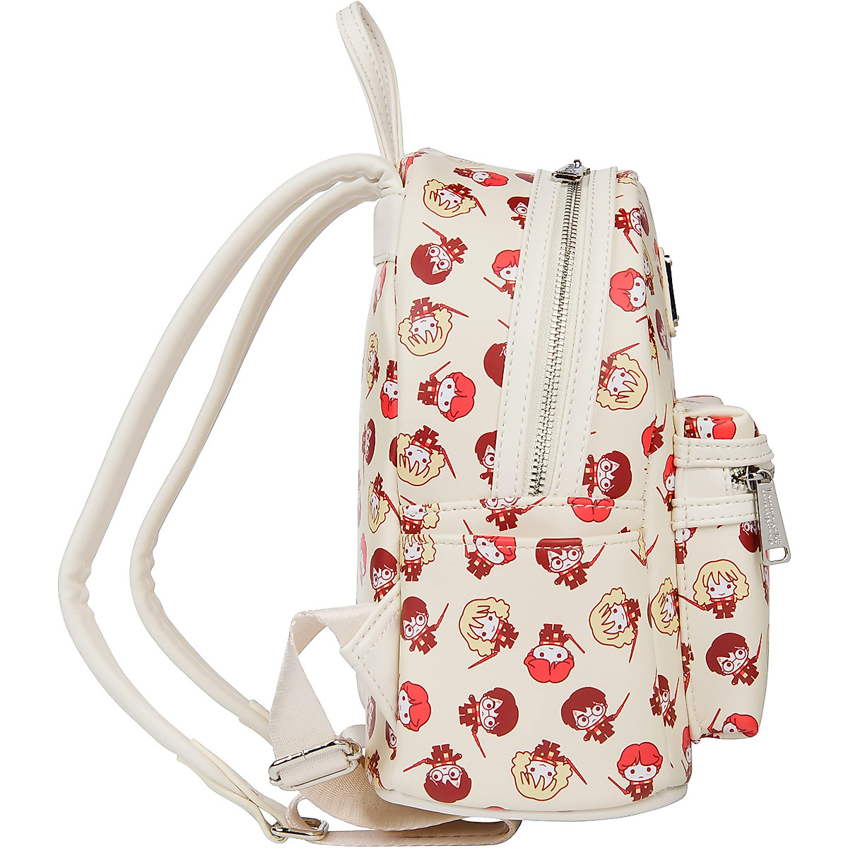 Loungefly Harry Potter Chibi Characters Wands Out All Over Print Mini Backpack