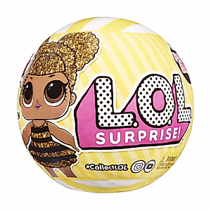 L.O.L. Surprise! 707 Queen Bee Doll with 7 Surprises in Paper Ball- Collectible Doll w/Water Surprise & Fashion Accessories, Holiday Toy, Great Gift for Kids Ages 4 5 6+ Years Old & Collectors