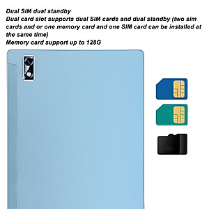 Acogedor 10.1 Inch Tablet, for Android 10.1 Tablet with 6GB RAM 128GB ROM, Octa Core CPU, 5G WiFi, HD Screen, Dual Camera and Speaker, Tablet for Work, Gaming (Blue)