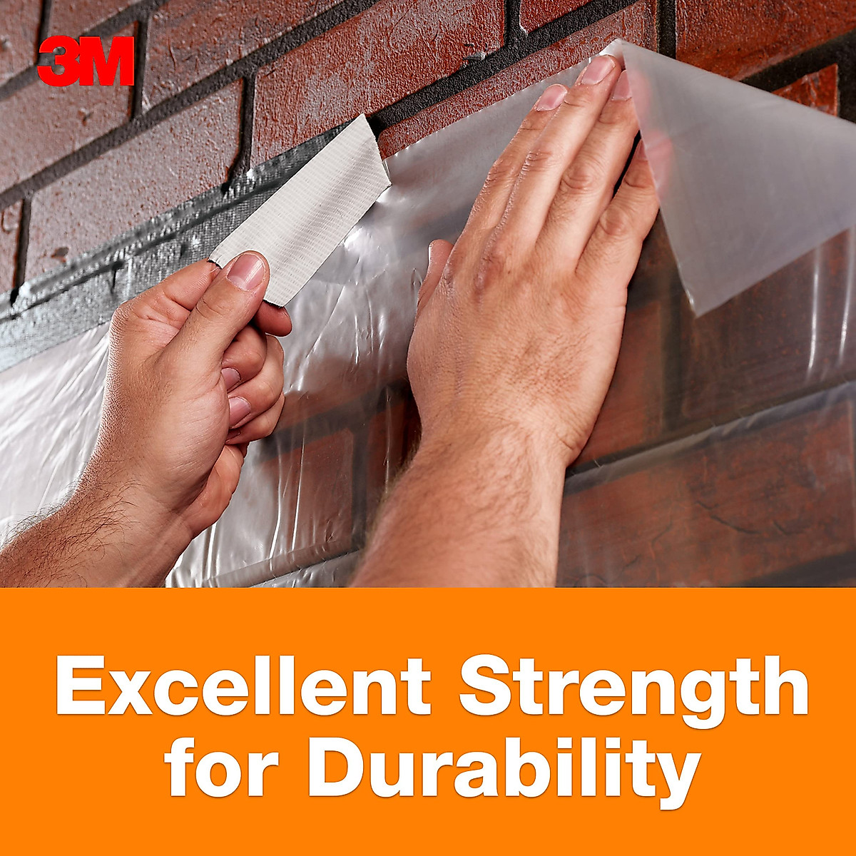 3M Pro Strength Duct Tape, 1.88 in x 60 yds, Professional-Grade Multi-Purpose Tape, Powerful Adhesive, Long-Lasting Bond, Ideal for Industrial & HVAC Use, Excellent Strength For Durability (1260-A)