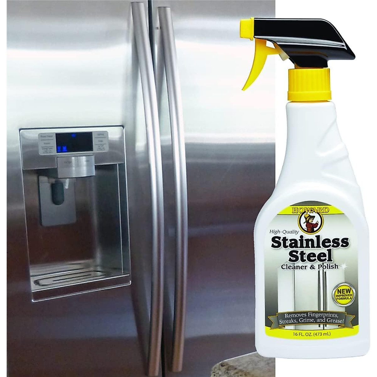 Howard Products Stainless Steel Cleaner for Appliances - Stainless Steel Cleaner and Polisher