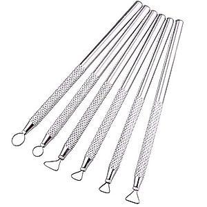Zuoyou 6 PCS Clay Pottery Sculpting Tools Set Pottery Clay Sculpture Caving Scraper Craft Modelling Tools