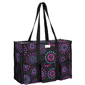 Pursetti Utility Tote (Medium, Purple Circle)