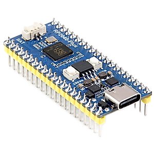 waveshare RP2040-Plus Board with Pre-Soldered Header, Pico-Like MCU Board Based on Raspberry Pi RP2040, Dual-Core Arm Cortex M0+ Processor Onboard 4MB Flash,USB-C Connector,Recharge Header,etc