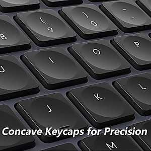 Keychron B6 Pro Full-Size Ultra-Slim Wireless ZMK Custom Keyboard, Triple-Mode 2.4 G/Bluetooth 5.2/Wired Programmable, Lightweight Quiet Key with Numeric Keypad for Mac/Windows, Space Gray