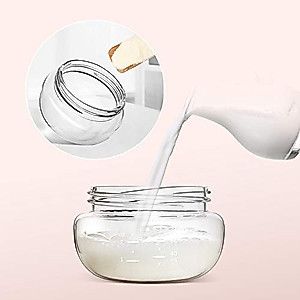 POTATO Glass Baby Bottles for Newborn Babies, Anti Colic Breastfeeding Bottle with Wide Neck, Slow Flow, 2pack, 2.5oz, Pink