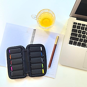 vellgo USB Flash Drive Case Soft Material Thumb Drive Holder case, USB Drive Holder Organizer, Portable Electronic Accessories Bag for USB Memory Stick with 10 Slots