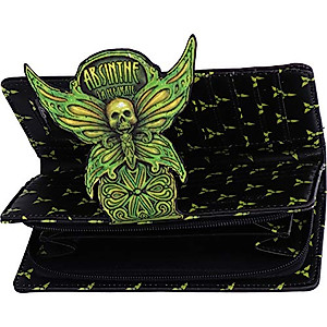 Nemesis Now Absinthe La Fee Verte Green Fairy Embossed Purse, 18.5cm