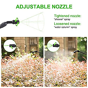 Kitahara 1 Gallon Garden Pump Pressure Sprayer with Pressure Relief Valve, Adjustable Shoulder Strap and Nozzles, for Yard Lawn Weeds Plant Water