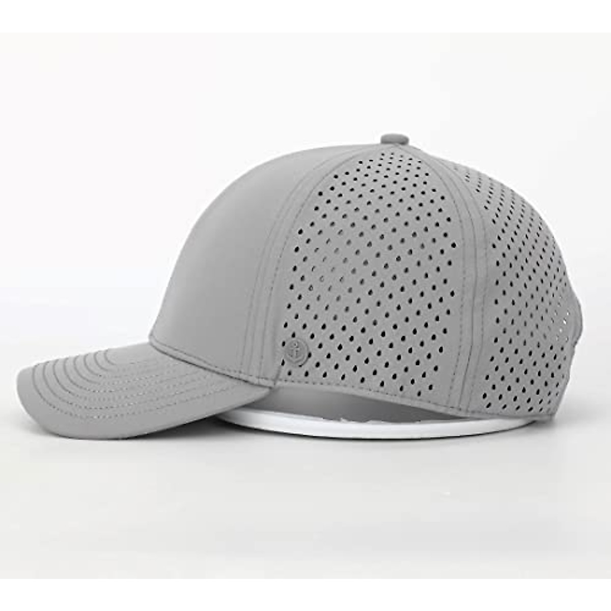 ANKOR Ultra Performance Water-Resistant Baseball Hat | Sweat Resistant | Breathable | Golf | Boat | Beach | Lake | Workout | Fishing |Everyday | Minimalist | Men and Women (Gray)