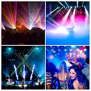 Spider Moving Head Lights, HAKUTA LED Stage Light RGBW 4-in-1 LED Moving Head Light, Compatible DMX-512 with 4 Control Modes for Parities, Concert, Performance Stage, Club, Bar and Wedding Ceremon