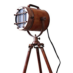 collectiblesBuy Marine Vintage Low Floor Lamp Antique Studio Model Searchlight with Tripod