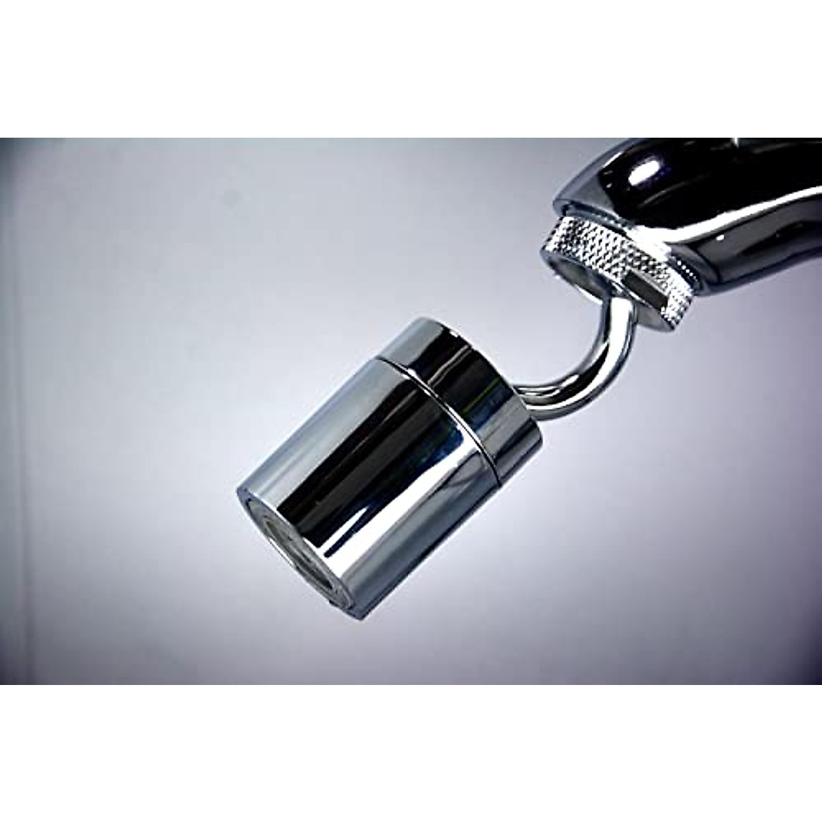 Wanhai Faucet Extender,720 Degree Swivel Sink Faucet Aerator, Large Rotate Angle Dual Function Suitable for Kitchens Bathroom Balconies,faucet sprayer attachment Facewash Eyewash, Chrome