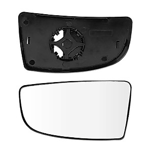 uxcell Driver Left Side Convex Mirror Replacement Lower Glass with Plate for Ford Transit 150 250 350 2015-Onward