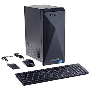 ASUS S501MD Desktop PC, Intel Core i7-12700, 16GB DDR4 RAM, 512GB PCIe SSD, Wi-Fi 6, Windows 11 Home, Black, S501MD-DB704