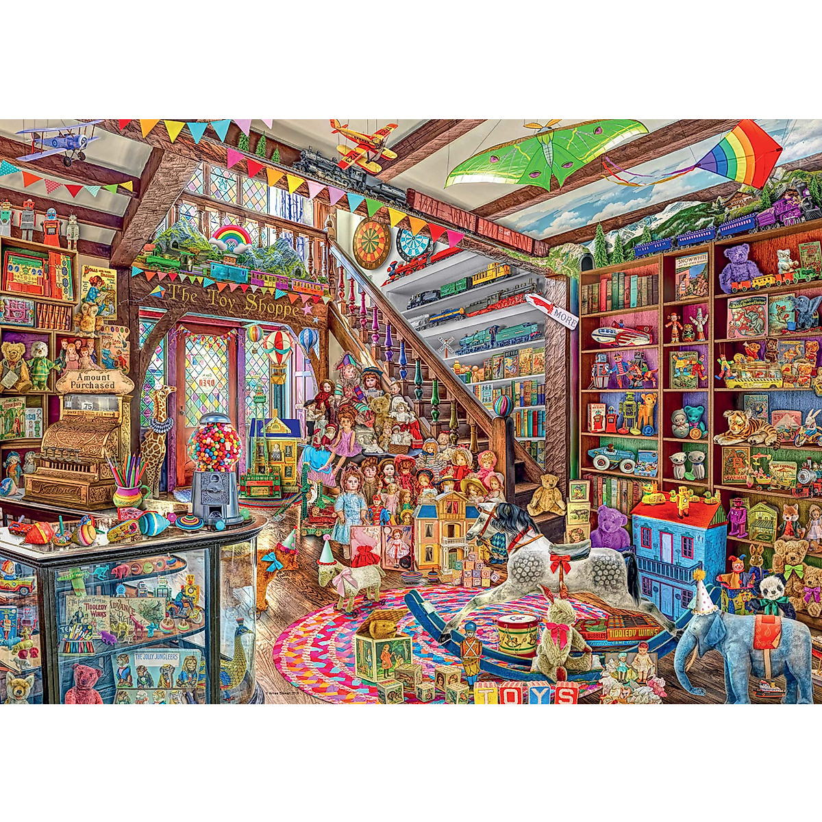 Ravensburger Aimee Stewart The Fantasy Toy Shop 1000 Piece Jigsaw Puzzle for Adults & for Kids Age 12 and Up