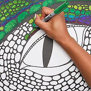 Sharpie Permanent Markers, Ultra-Fine Tip - Black, Pack of 2