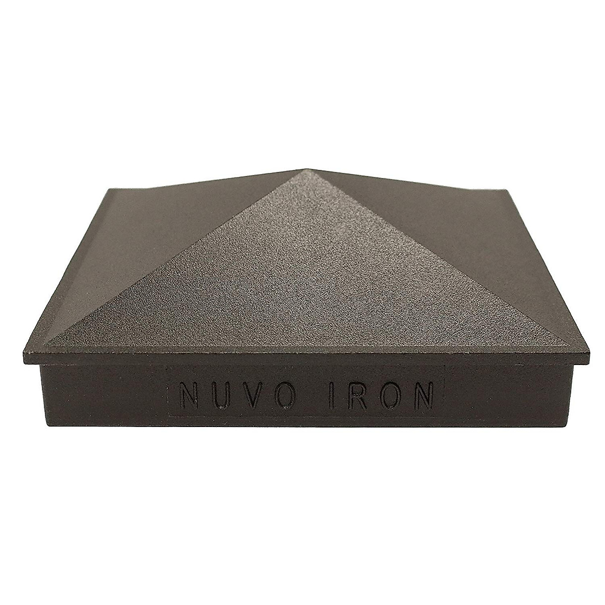 Nuvo Iron PCP02 3 1/2" Pyramid Post Cap, 3-1/2 x 3-1/2 inch, Black