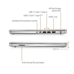 HP Chromebook Laptop for Student and Business - 15.6" HD Display | 8GB LPDDR5 RAM | 64GB Storage(64GB eMMC) | Intel Quad-Core Processor | 12H Long Battery Life | HD Camera | Chrome OS | Cleaning Kit
