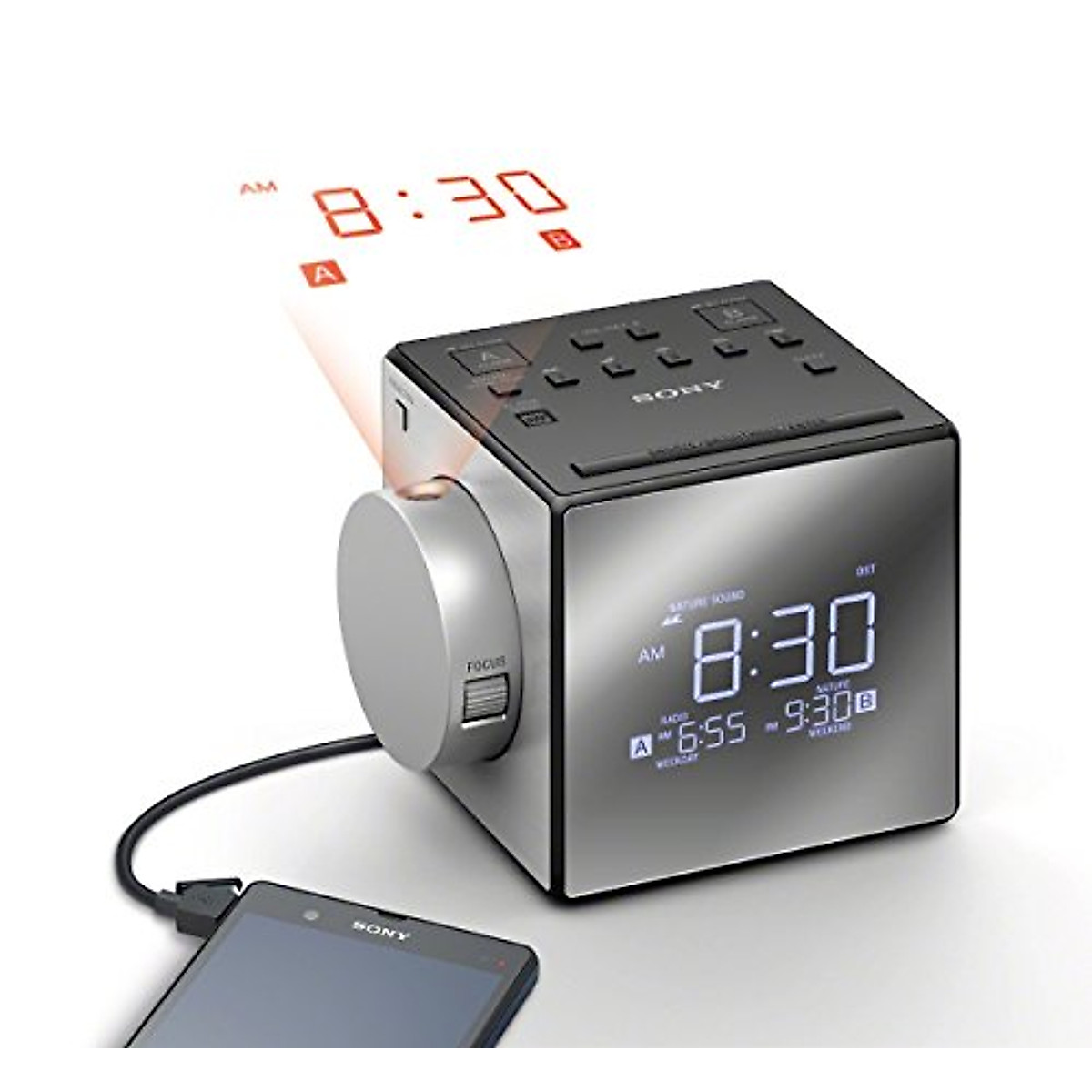 Sony ICFC1PJ Alarm Clock Radio,Black