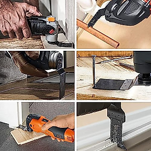 PECHAM 21PCS Universal Wood Metal Oscillating Multitool Quick Release Saw Blades Fit Porter Cable Black & Decker Rockwell Ridgid Ryobi Milwaukee DeWalt Chicago Craftsman