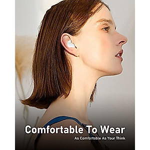 Bluetooth Earbuds Wireless Sleep Headphones Wireless Earphones with Microphones Noise Cancelling Invisible Sleep Earbuds for Side Sleepers 7-Hours Battery Life