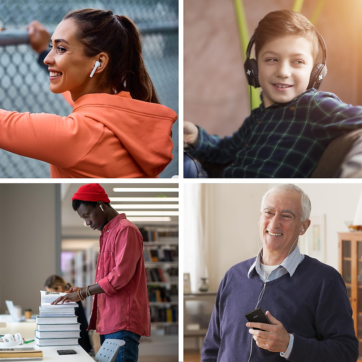 64GB Mp3 Player with Bluetooth 5.3, 2.8" Full Touch Screen Music Player, Portable Digital Lossless Media Player with FM Radio Speaker for Kids, Up to 128GB, Protective Case Headphones Included